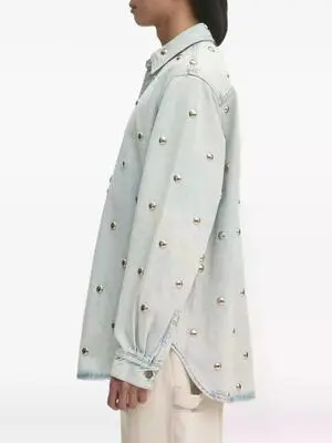 Fiorucci Studded Denim Shirt