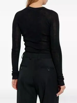 Versace Button-embellished Wool Sweater