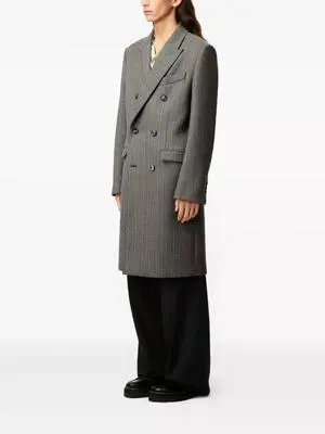 AMI Paris Herringbone Double-breasted Coat