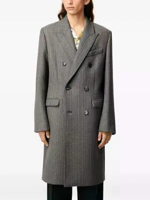 AMI Paris Herringbone Double-breasted Coat