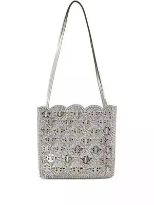 Rabanne Scalloped-edge Metal-detail Shoulder Bag