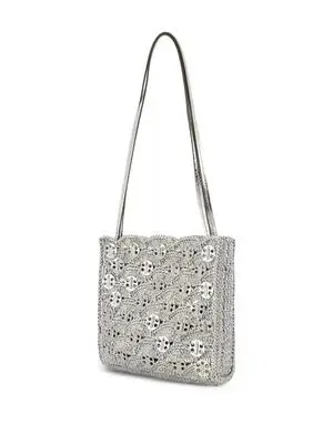 Rabanne Scalloped-edge Metal-detail Shoulder Bag