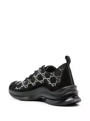 Gucci Run Gg Rhinestone Embellished Sneakers