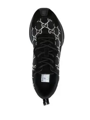 Gucci Run Gg Rhinestone Embellished Sneakers