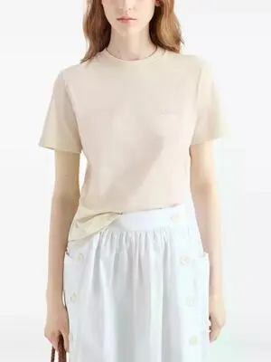 Prada Logo-print T-shirt - Neutrals