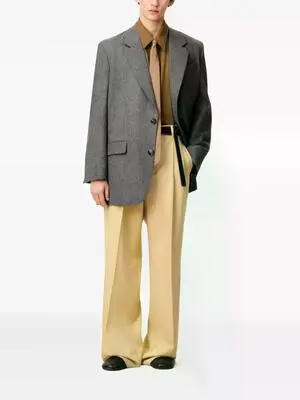 AMI Paris Single-breasted Wool Jacket - Grey