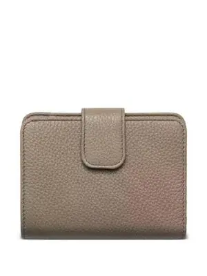 Prada Small Textured Wallet Neutrals
