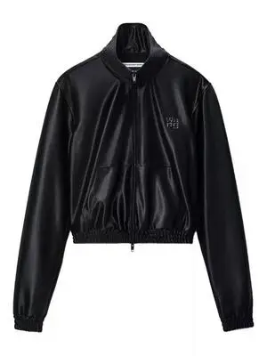 Alexander Wang Satin Track Jacket - Black
