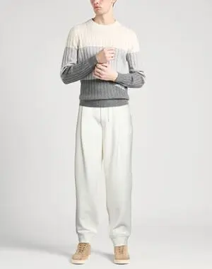 Emporio Armani Relaxed Fit Track Pants - White