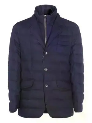 Herno Quilted Layered Blazer - Blue
