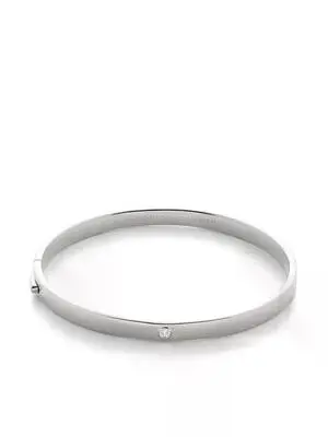 Monica Vinader Diamond Bangle Bracelet - Silver