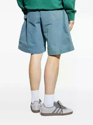 JW Anderson Twisted Denim Shorts With Anchor Patch