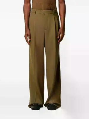 Ami Pleated Wide-leg Trousers