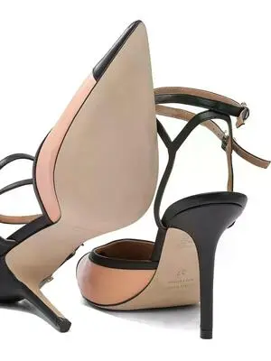 LELLA BALDI 105mm Leather Ankle-strap Pumps - Pink