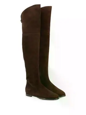 MAISON SKORPIOS Stefania Suede Over-the-knee Boots - Brown