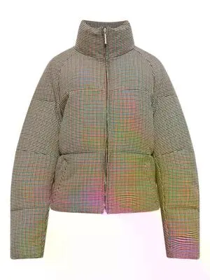 Marni Houndstooth Puffer Jacket - Brown