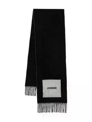 Jacquemus L'écharpe Rond Carré Scarf - Black