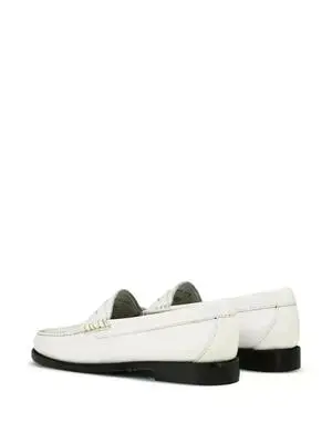 G.H.BASS Leather Penny Loafers - White
