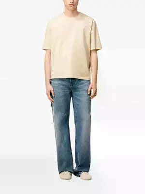 AMI Paris De Coeur T-shirt In Heavy Cotton - Neutrals