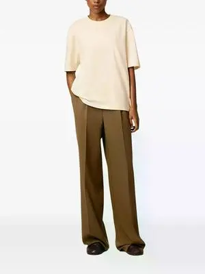 AMI Paris De Coeur T-shirt In Heavy Cotton - Neutrals