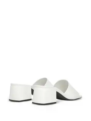 COURREGES 55mm Leather Block-heel Sandals
