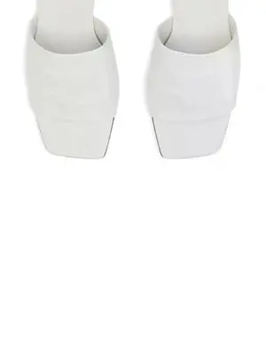 COURREGES 55mm Leather Block-heel Sandals