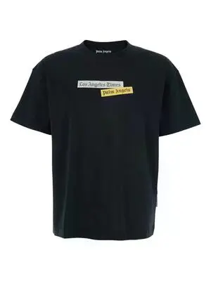 Palm Angels Crew-neck Logo-print T-shirt
