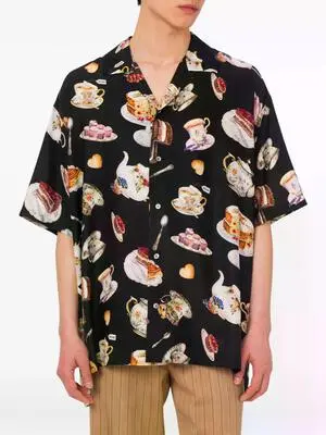 Moschino Printed Silk Shirt