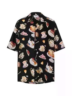 Moschino Printed Silk Shirt