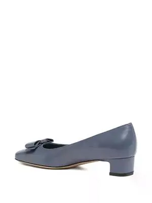 FERRAGAMO 30mm Iconic Bow Pumps - Grey