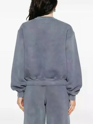 Alexander Wang Logo-embossed Sweatshirt - Blue