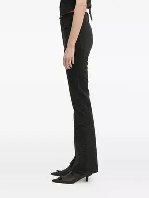 Fiorucci Crystal-embellished Flared Jeans