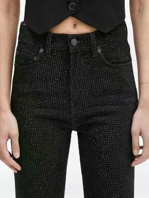 Fiorucci Crystal-embellished Flared Jeans