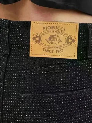 Fiorucci Crystal-embellished Flared Jeans
