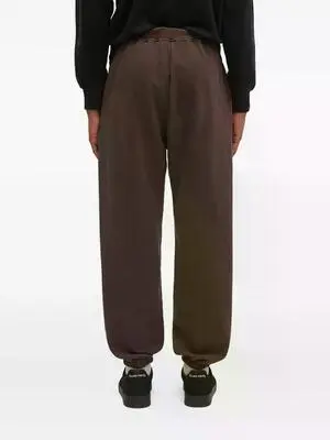 Aries Slogan-print Sweatpants - Brown
