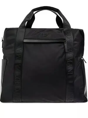 Emporio Armani Logo-plaque Tote - Black