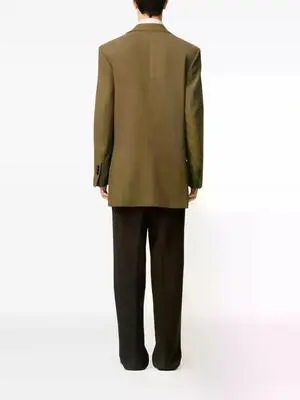 AMI Paris Single-breasted Wool Jacket - Green