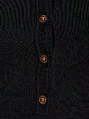 Versace Button-embellished Wool Sweater