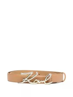 Karl Lagerfeld Signature Belt - Brown