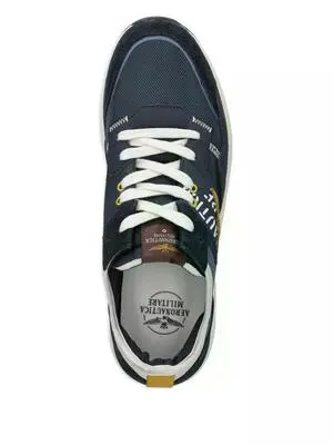 AERONAUTICA MILITARE Logo-embroidered Sneakers - Blue