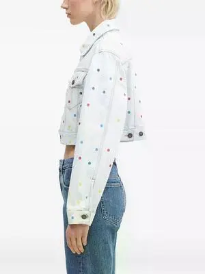 Fiorucci Polka-dot Denim Trucker Jacket