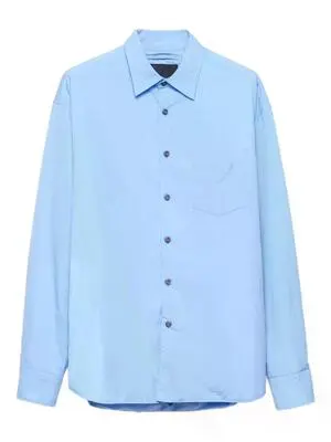Prada Triangle-logo Cotton Shirt