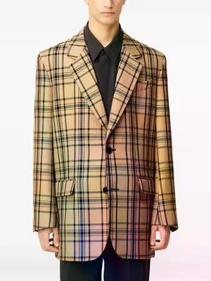AMI Paris Checked Wool Jacket