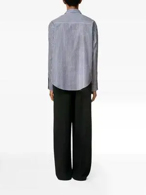 AMI Paris De Coeur Striped Shirt - Blue