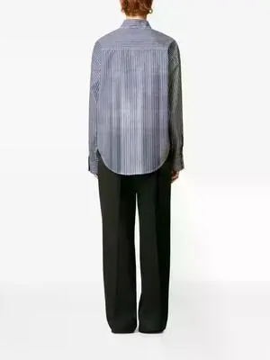 AMI Paris De Coeur Striped Shirt - Blue