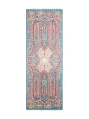 Etro Paisley-print Scarf - Blue