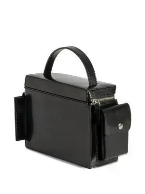 MERRYL TIELMAN Esther Zip-pocket Leather Bag - Black