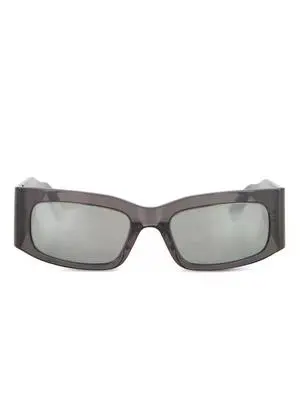 Balenciaga Rectangle-frame Sunglasses - Brown