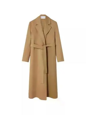 Stella McCartney Wrap Double-Face Coat Neutrals