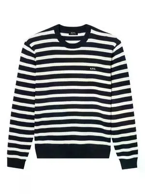 A.p.c. Striped Sweater - Blue